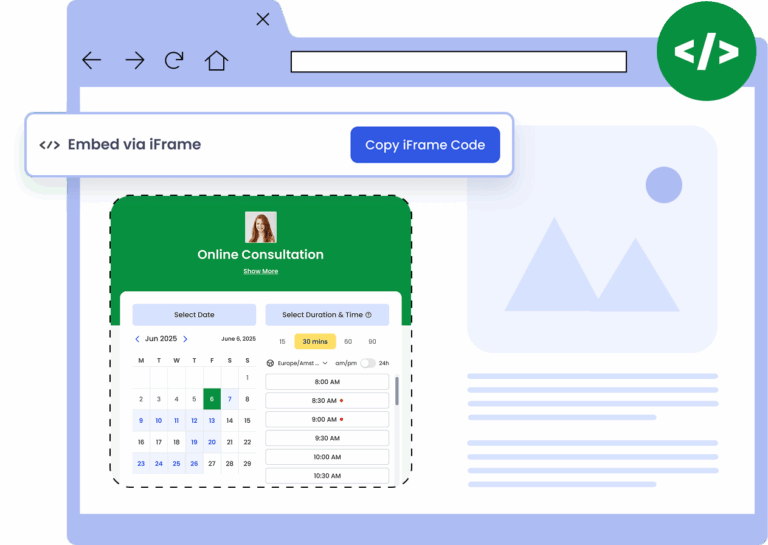 Appointment Booking Widget for Your Website – Calfrenzy